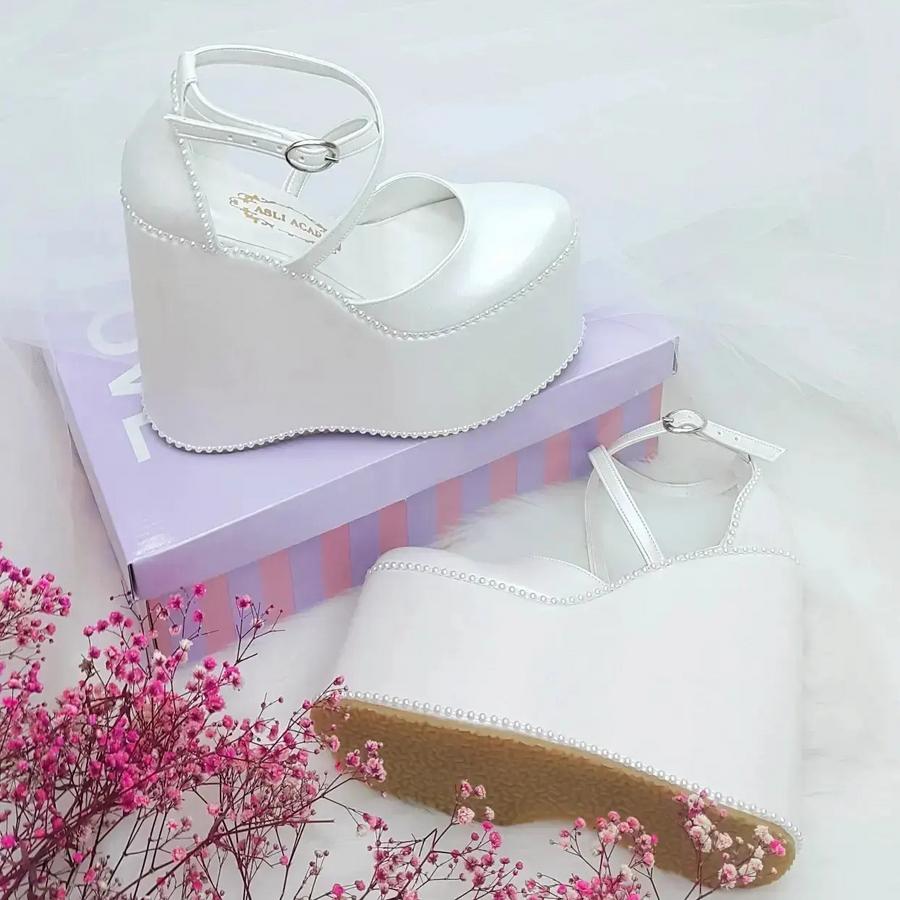 15 Cm Wedge Heel Simple Model Comfortable Design Bridal Shoes - 2,271. ...